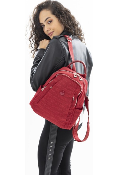 United Colors Of Benetton Benetton Kadın Sırt Çantası Kırmızı BNT527