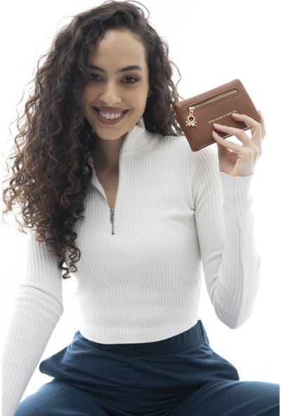 United Colors Of Benetton Benetton Kadın Cüzdan Taba BNT549