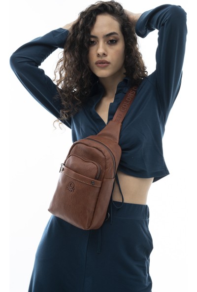 United Colors Of Benetton Benetton Kadın Vücut Çantası Taba BNT512