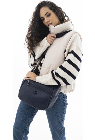 United Colors Of Benetton Benetton Kadın Çapraz Çanta Lacivert BNT513