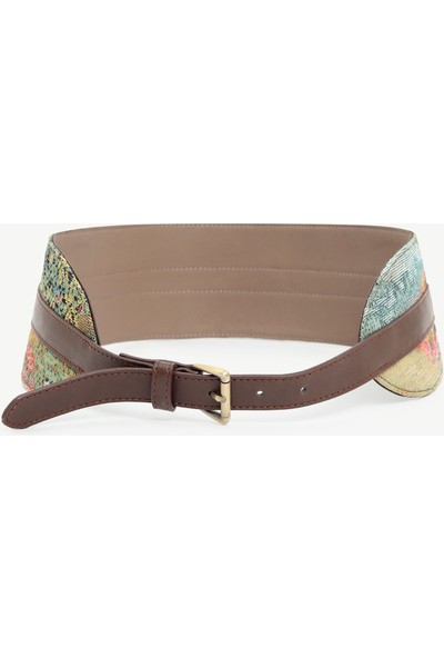 Yargıcı Kumaş Detaylı Korse Kemer