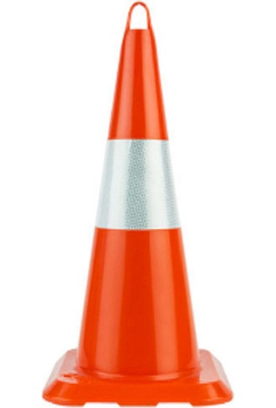 Üstün Trafik Konisi 54 cm Silikon Plastik Otopark Duba