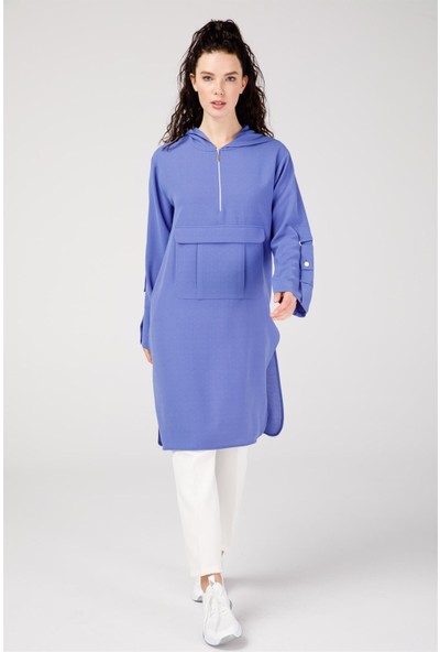 Esswaap Önü Torba Cepli Kolları Apoletli Alinda Tunik Indigo Esswaap Önü Torba Cepli Kolları Apoletli Alinda Tunik Indigo