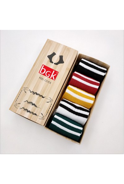Bgk Unisex 5'li Çemberli Kolej Çorap Kutulu (Extra Soft) Bgk Unisex 5'li Çemberli Kolej Çorap Kutulu (Extra Soft)