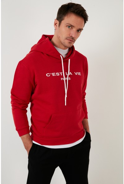Buratti Baskılı Kapüşonlu Kanguru Cepli Sweat Erkek Sweat 568R705