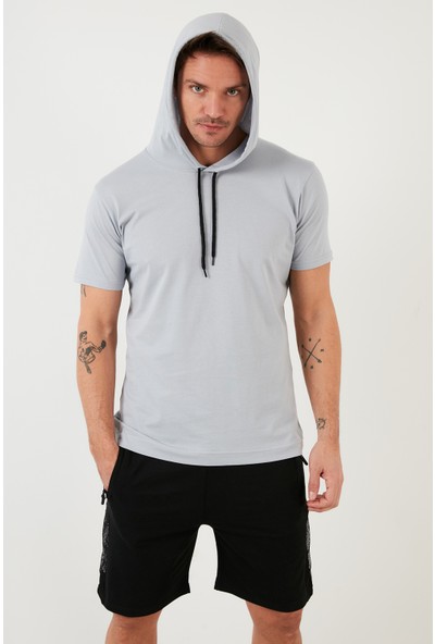 Buratti Pamuklu Kapüşonlu Slim Fit T Shirt Erkek T Shirt 5412021