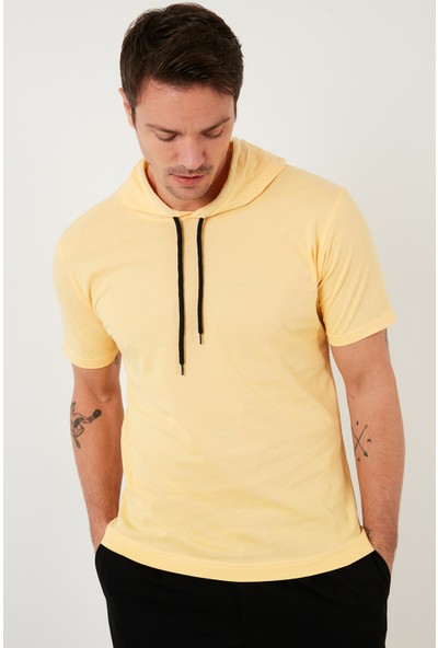 Buratti Pamuklu Kapüşonlu Slim Fit T Shirt Erkek T Shirt 5412021