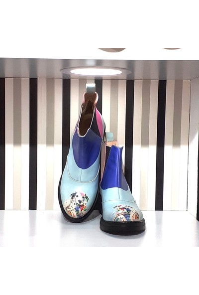 Shoesinn34 Vegan Deri Bot Dalmaçyalı