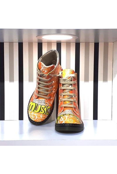 Shoesinn34 Vegan Deri Musıc Nota