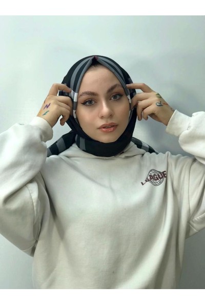 Locella Koza Pamul Ekose Şal