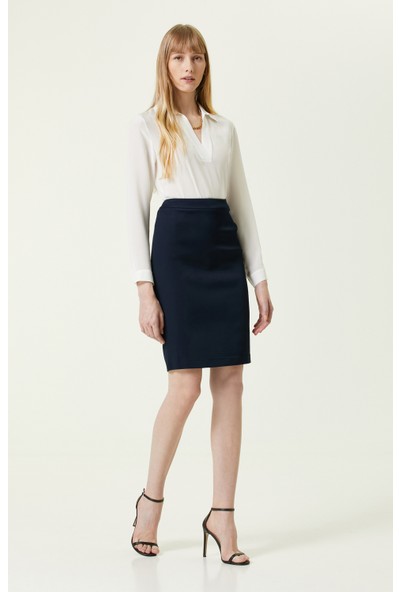 Network Slim Fit Lacivert Midi Etek