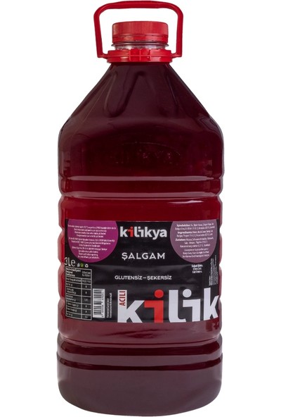 Kilikya Şalgam Acılı 4 x 3 lt Kilikya Şalgam Acılı 4 x 3 lt
