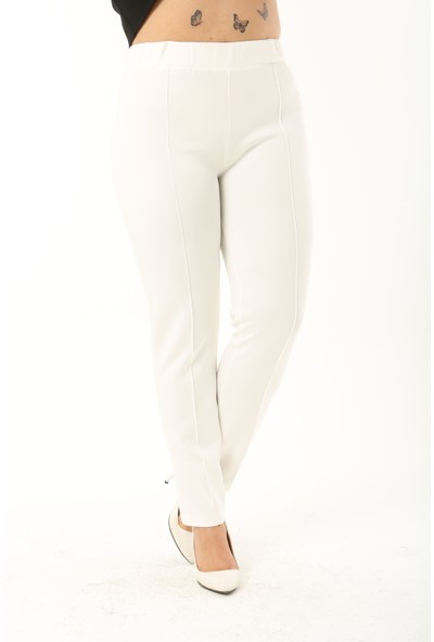 Büyük Bedenim Ütü Dikişli Dar Paça Pantolon