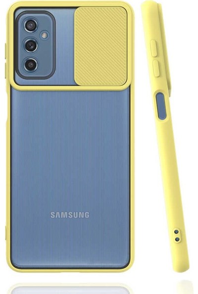 Mupi Samsung Galaxy M52 Kılıf Kamera Korumalı Sürgülü Silikon Tpu