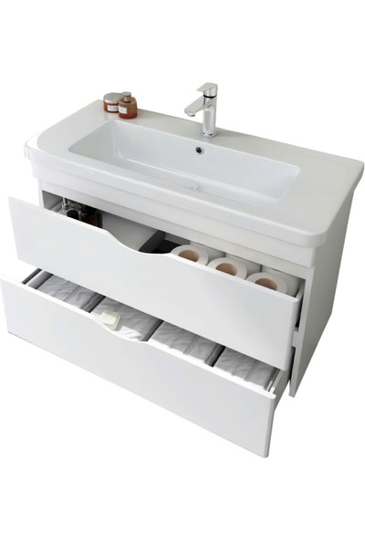 Isvea Neo 80 cm Lavabo Dolabı Beyaz Isvea Neo 80 cm Lavabo Dolabı Beyaz