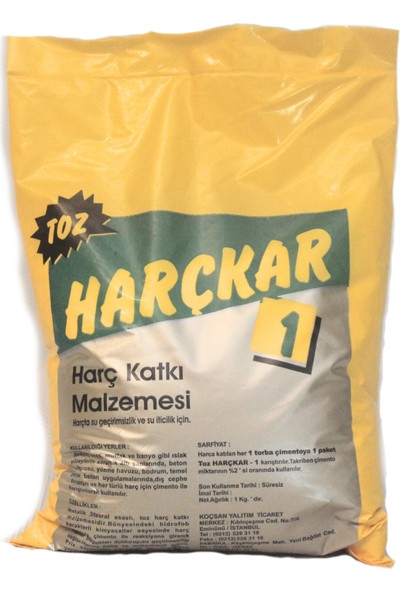 Koçsan Toz Harçkar - Su Geçirimsizlik ve Harç Katkısı Koçsan Toz Harçkar - Su Geçirimsizlik ve Harç Katkısı