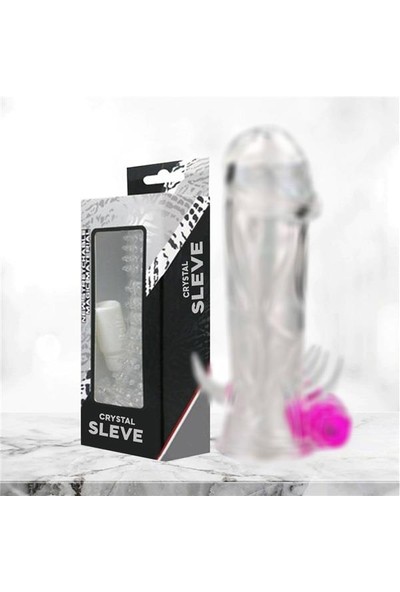 Drlove Tırtıklı Titreşimli Silikon Penis Kılıfı Uzatmalı Prezervatif