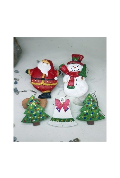 Dodemert Home Yılbaşı Noel Baba & Kardan Adam Konsepti 5li