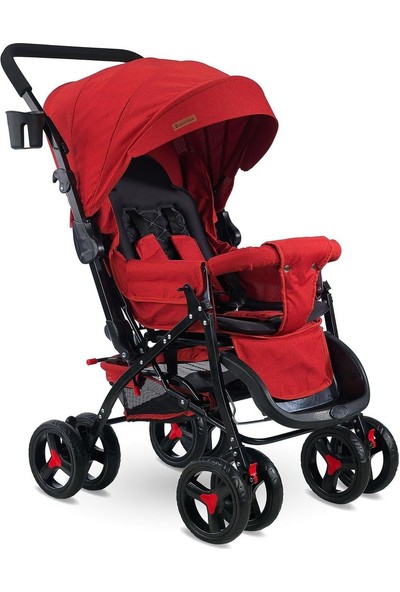 Baby Hope Babyhope 604 Çift Yölü Puset Kırçıllı Kırmızı
