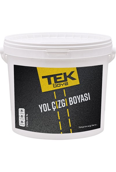 Tek Boya Yol Çizgi Boyası 3kg Sarı