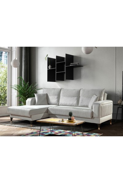 Eymense Eylül Köşe Koltuk Takımı Gümüş