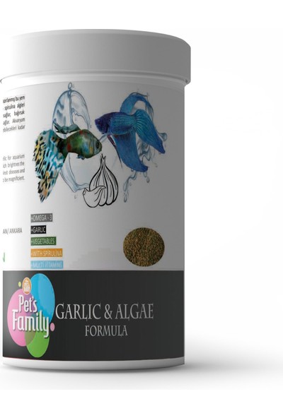 Durbuldum Pets Family Garlıc Algae Formula 250ML/110G Durbuldum Pets Family Garlıc Algae Formula 250ML/110G