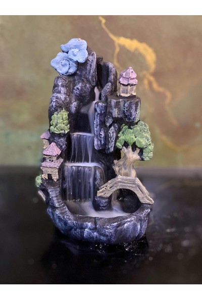 Isem Dekoratif Havuzlu Geri Akış Tütsü Şelalesi