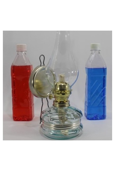 Yeni11 Nostalji Yakıtlı Standart Boy Gaz Lambası 750 ml Yakıt