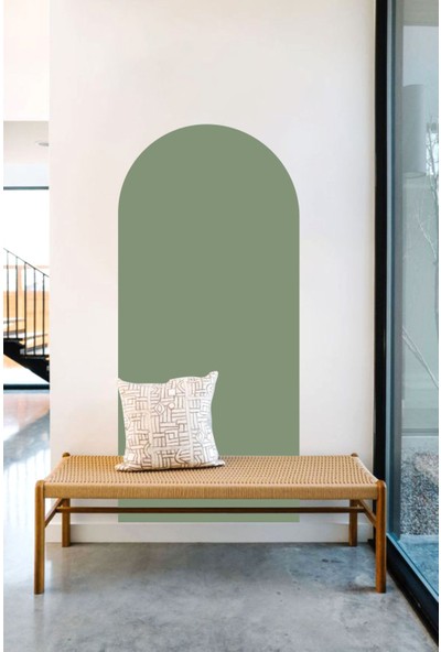 Piksel Grafik Bohem Oval Duvar Stickerı