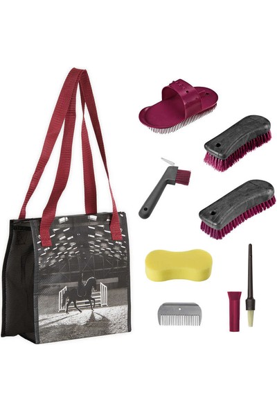 Foguanza Meridyendukkan At Tımar Seti Yetişkin 7 Parça Vale Taşıma Çantalı Bordo Foguanza Meridyendukkan At Tımar Seti Yetişkin 7 Parça Vale Taşıma Çantalı Bordo
