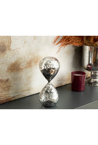 English Home Brilliant Cam Kum Saati 8X20 cm Silver English Home Brilliant Cam Kum Saati 8X20 cm Silver