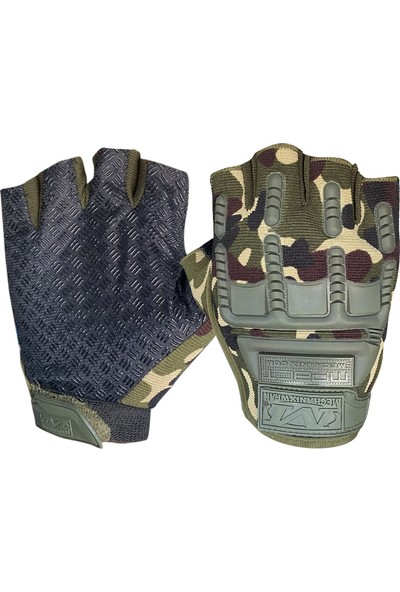 1107 Mechanix Parmaksız Eldiven Kamuflaj 1107 Mechanix Parmaksız Eldiven Kamuflaj