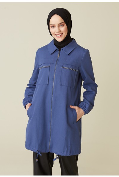 SETRMS Indigo Fermuarlı Spor Kap 2213019 SETRMS Indigo Fermuarlı Spor Kap 2213019