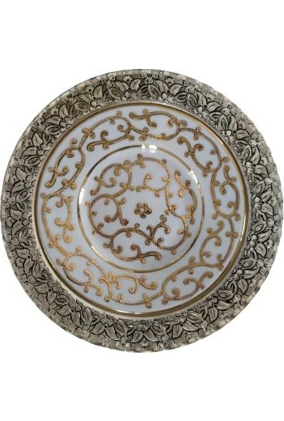 Kütahya Porselen El Yapım 17 cm Duvar Tabağı Altın Dekor No 3678 Kütahya Porselen El Yapım 17 cm Duvar Tabağı Altın Dekor No 3678