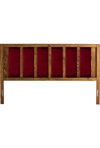 Renazzo Mobilya Orion Ceviz Renk Masi̇f Çam Kolay Kurulum Bordo Puflu Karyola Başliği Renazzo Mobilya Orion Ceviz Renk Masi̇f Çam Kolay Kurulum Bordo Puflu Karyola Başliği