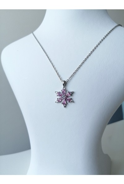 Vica Pota Kamelya Çiçeği Kolyesi