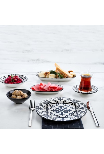 Schafer Sophie Kahvaltı Takımı 32 Parça Siyah