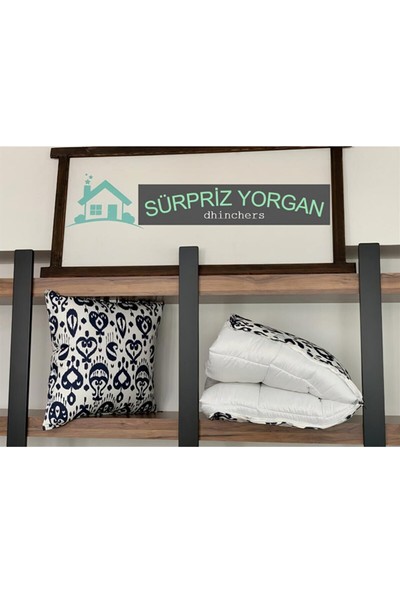 Dhinchers Tek Kişilik Microfiber Kumaşlı Açılınca Yorgan Olabilen Sürpriz Yorgan 150 x 200 cm Desenli