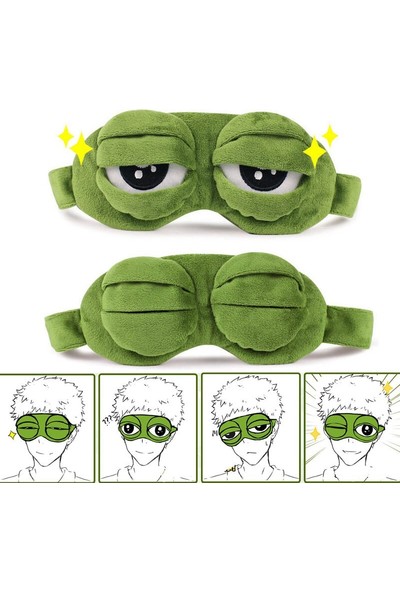 Aksh Naruto Kurbağa Uyku Göz Bandı Maskesi Peluş Seyahat Maske Aksh Naruto Kurbağa Uyku Göz Bandı Maskesi Peluş Seyahat Maske