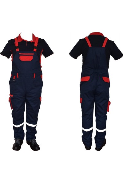 Toytex 155 Bahçıvan Tulum Lacivert - Kırmızı