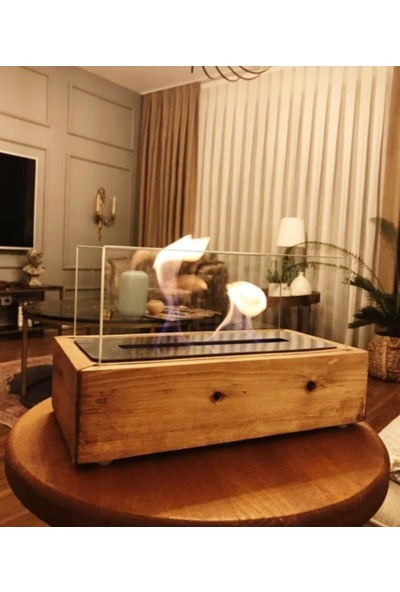 Fii Consept Masaüstü Bioethanol Şömine 30*15 cm Kokusuz Dumansız