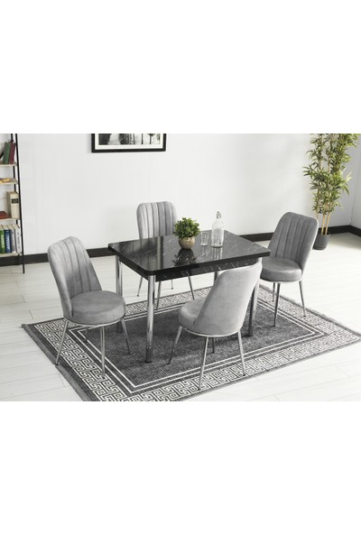 Avvio Elit Lüks Sabit Mutfak Masası - Yemek Masası Avvio Elit Lüks Sabit Mutfak Masası - Yemek Masası