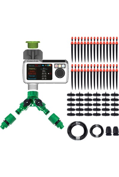 Beauty Life Güneş Enerjili Sulama Zamanlayıcı Kiti - Yeşil (Yurt Dışından)