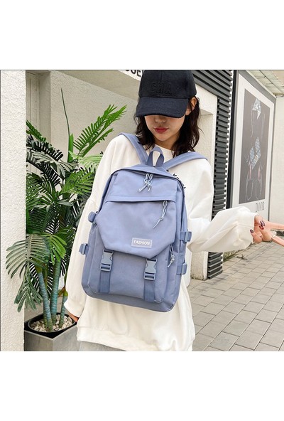 Incendio 2022 Yeni Kolej Tarzı, Tarafsız ve Basit Öğrenci Okul Çantası, Büyük Kapasiteli Okul Çantası (Yurt Dışından)