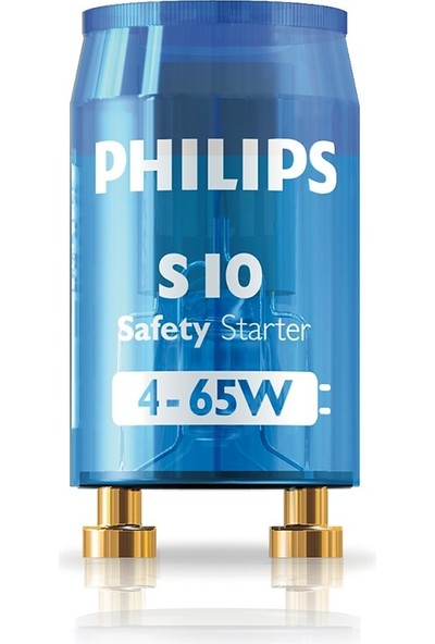 Philips S10 4-65W 220-240V Floresan Ampül Starteri̇ 10 Adet Philips S10 4-65W 220-240V Floresan Ampül Starteri̇ 10 Adet
