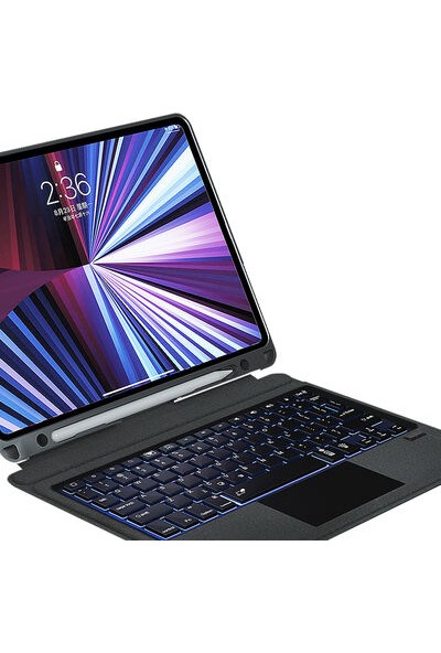 Wiwu iPad Pro 11'' 2021 M1 Çipli Kablosuz Standlı Klavye Kılıf Mag Touch Keyboard Wiwu iPad Pro 11'' 2021 M1 Çipli Kablosuz Standlı Klavye Kılıf Mag Touch Keyboard