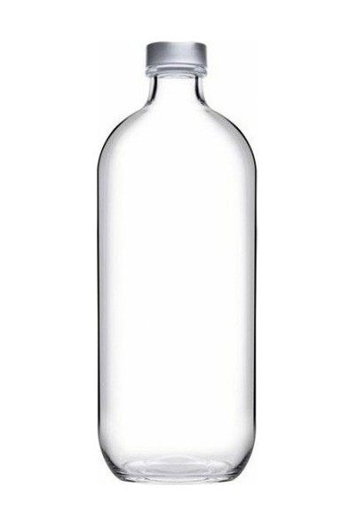 Paşabahçe 1 Litre Metal Kapaklı Cam Su Şişesi