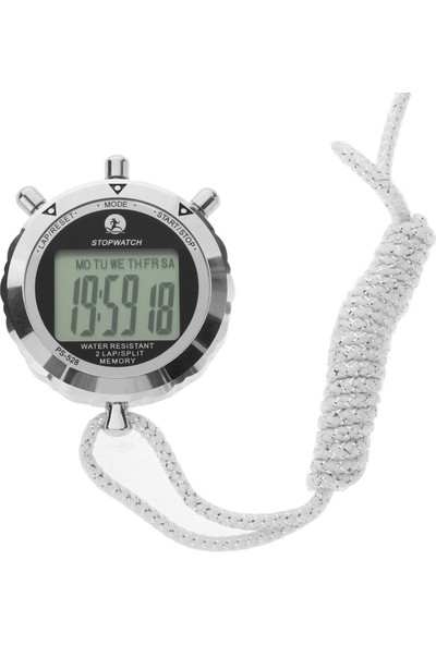 Stop Watch PS528 El Tipi Dijital LCD Spor Sayımı Kronometre Siyah (Yurt Dışından)