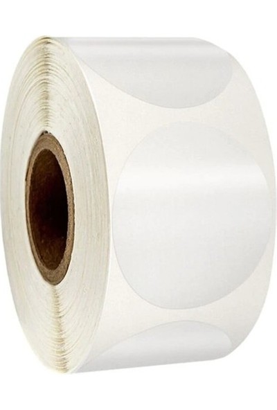 Zuidid Oval Kapak Ağız Kapatma Etiketi 30 x 30 mm 1000'LI