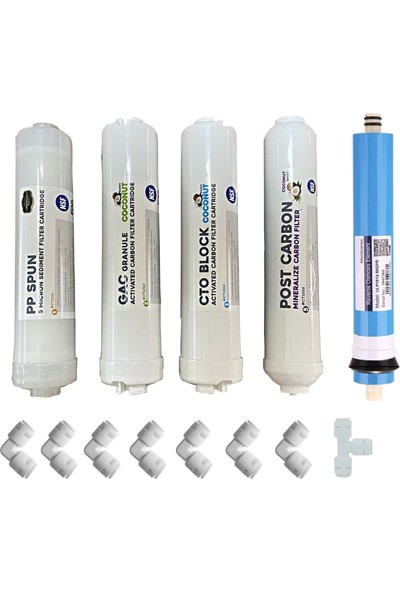 Evora Kapalı Kasa Su Arıtma Cihazı Filtresi 5'li 12 Evora Kapalı Kasa Su Arıtma Cihazı Filtresi 5'li 12